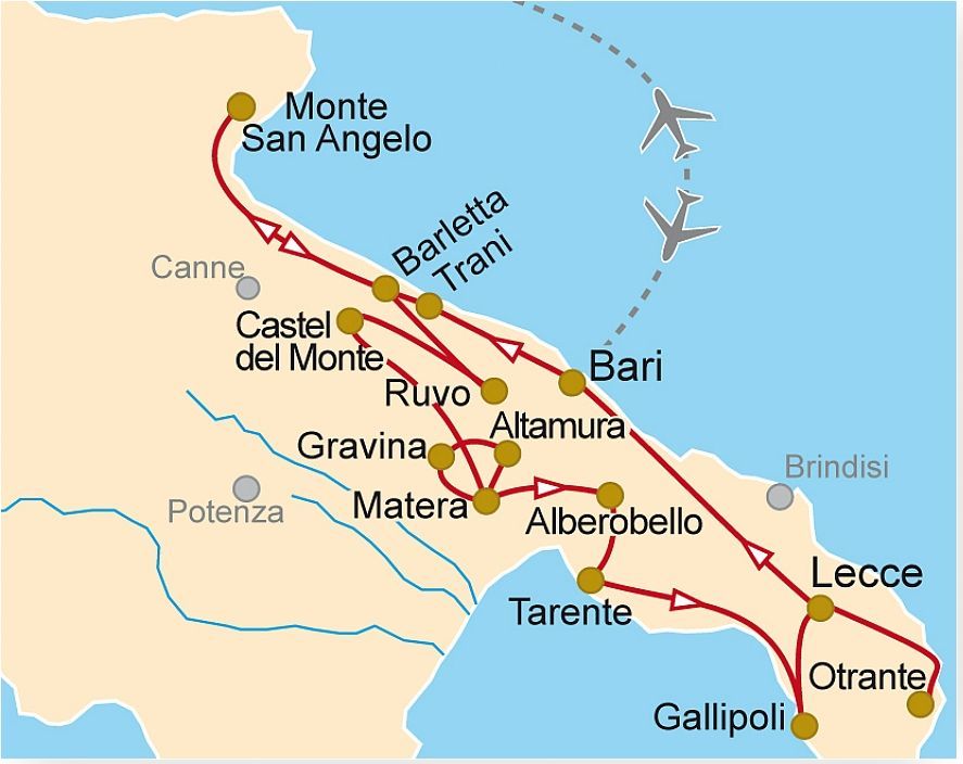 Bari Italie Carte