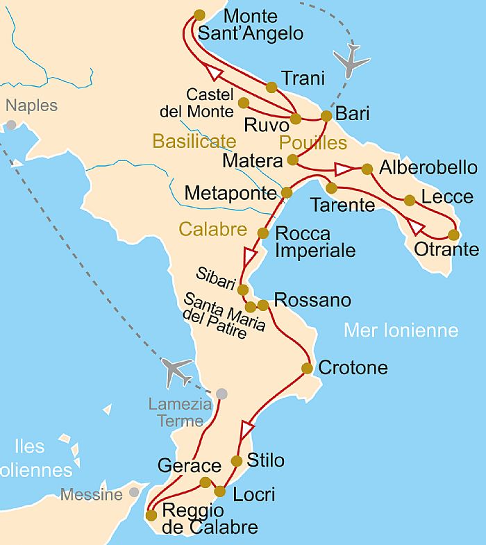 Pouilles, Basilicate et Calabre - Clio - Voyage Culturel