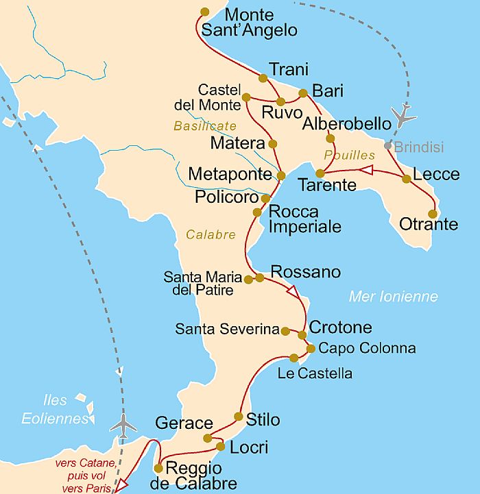 Pouilles, Basilicate et Calabre - Clio - Voyage Culturel